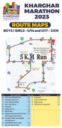 5 Km Route Map | Kharghar Marathon 2023 - Run For – Freedom from Addiction